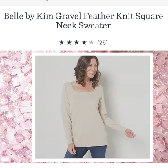 Belle by Kim Gravel | Sweaters | Belle By Kim Gravel Feather Knit ...